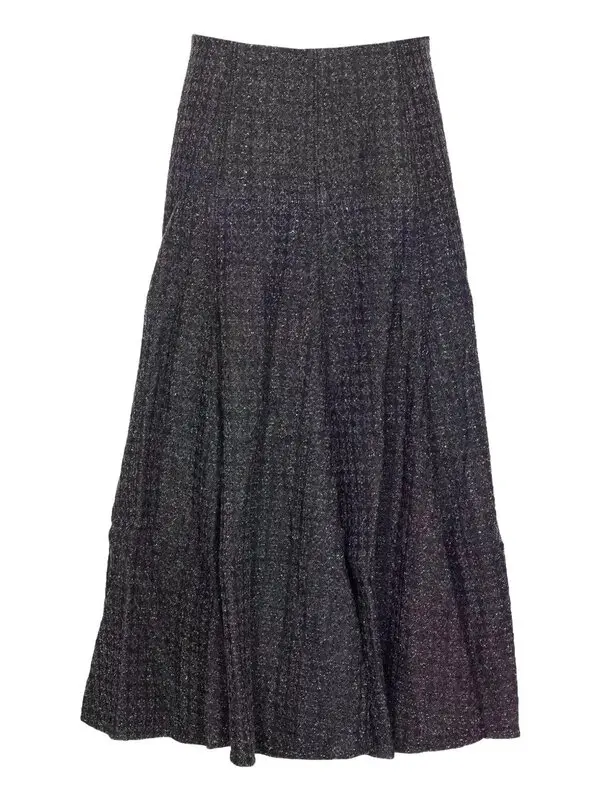 Essentiel Antwerp Tiered Sparkle Skirt - Grey