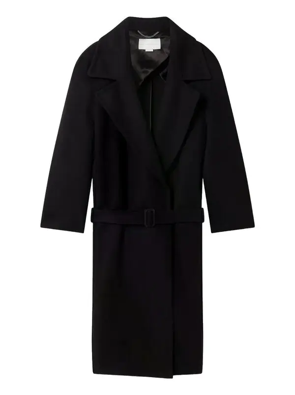 Stella McCartney Belted Wrap Coat - Black