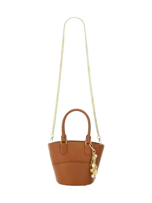 SELF-PORTRAIT Bucket Top-handle Tote - Brown