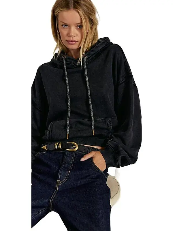 Free People We The Free Of A Feather Hoodie - Black