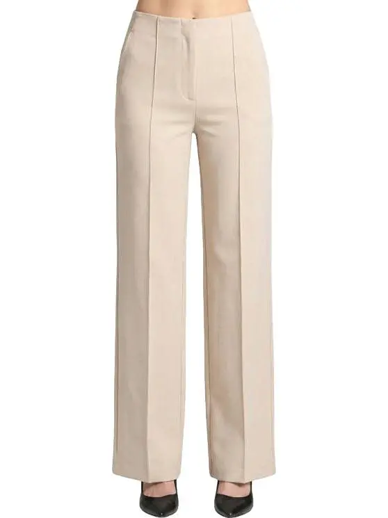 APNY Pintuck Pleat Trousers - Champagne