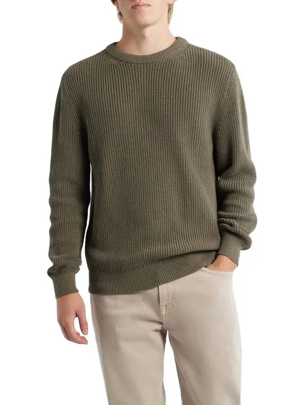 ALEX CRANE Bay Organic Cotton Sweater - Pine