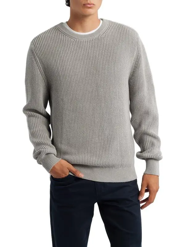 ALEX CRANE Bay Organic Cotton Sweater - Steel