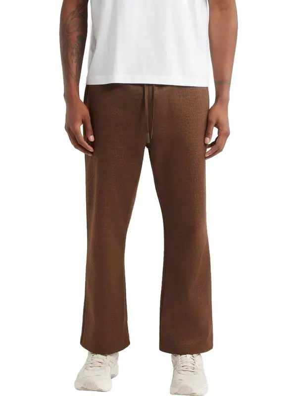 SANTO STUDIO Uno Texture Sweatpants - Holy Brown