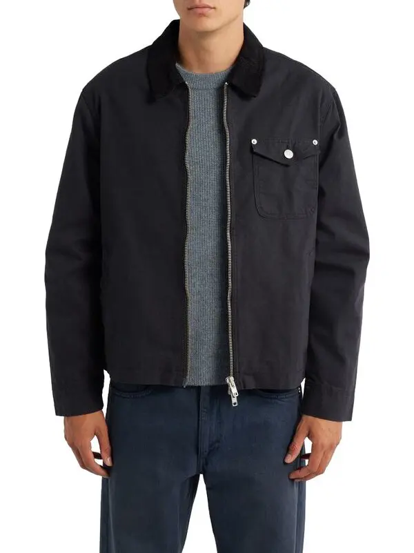 WAX LONDON Mason Cotton Canvas Jacket - Black