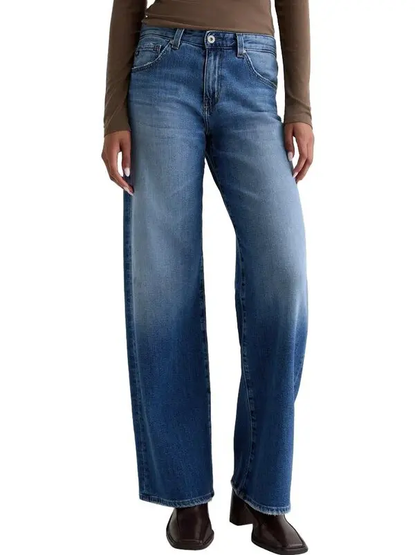 Ag Adria Low-rise Wide-leg Jeans - Headline
