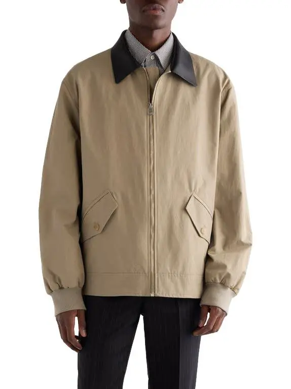 Givenchy Harrington Poplin Zip Jacket - Beige