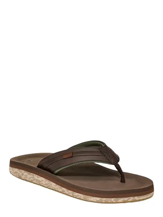 Sanuk Tiderush Flip Flop - Dark Brown