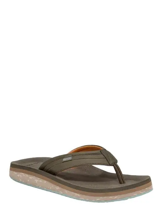 Sanuk Tiderush Flip Flop - Olive