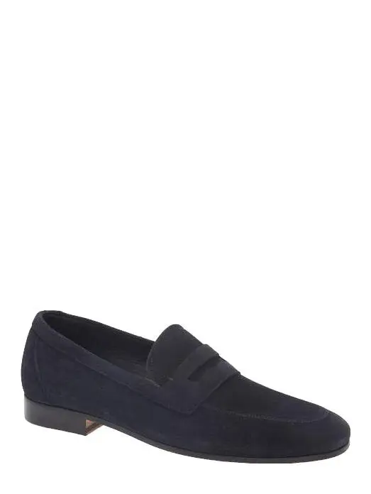 J.M. WESTON Woogie Penny Loafer - Navy