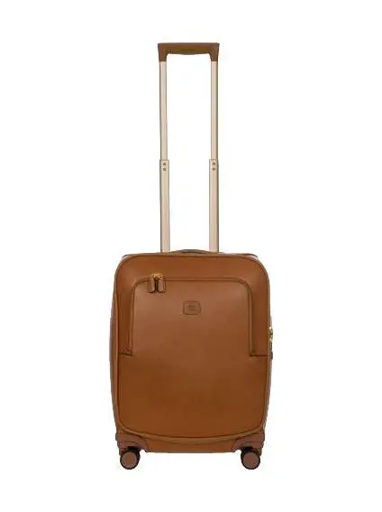 Bric'S Life Pelle 21" Carry-on Spinner - Cognac