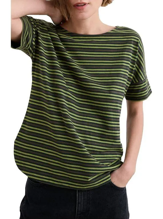 SEASALT CORNWALL Bryher View Organic Cotton T-shirt - Pellitras Maritime Aloe