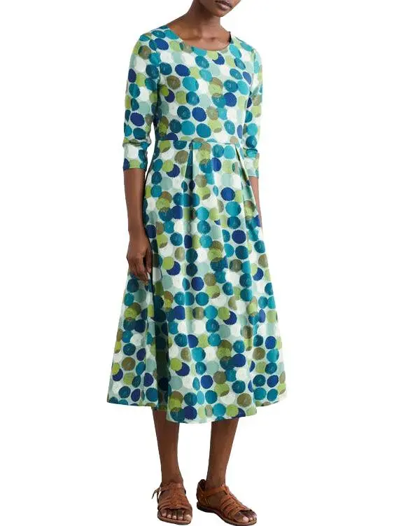 SEASALT CORNWALL Veronica Print Midi Dress - Chalky Spot Sea Mist
