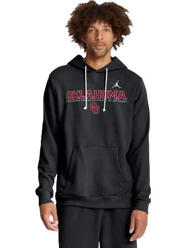 JORDAN BRAND Oklahoma Sooners 2025 Sideline Standard Issue Dri-fit Hoodie - Black