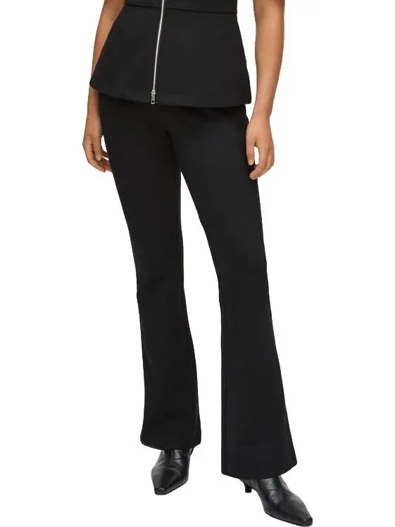 ALIGNE Edie Flare Leg Stretch Ponte Pants - Black