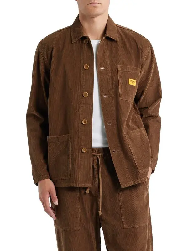 SERVICE WORKS Organic Cotton Corduroy Chore Coat - Coppice