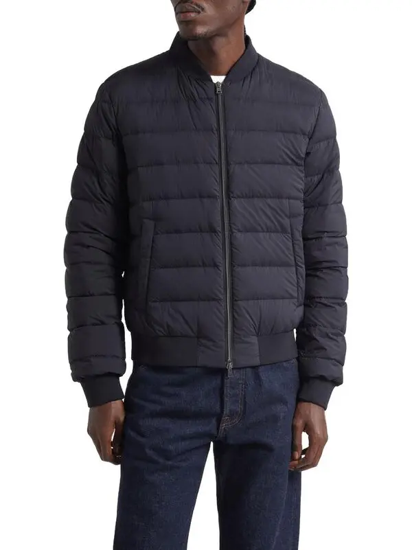 Herno L'aviatore Matte Nylon Down Puffer Jacket - Black