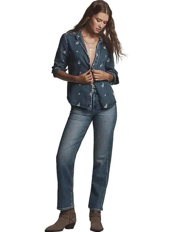 Paige Mid-rise Relaxed Straight-leg Jeans - Big Ben