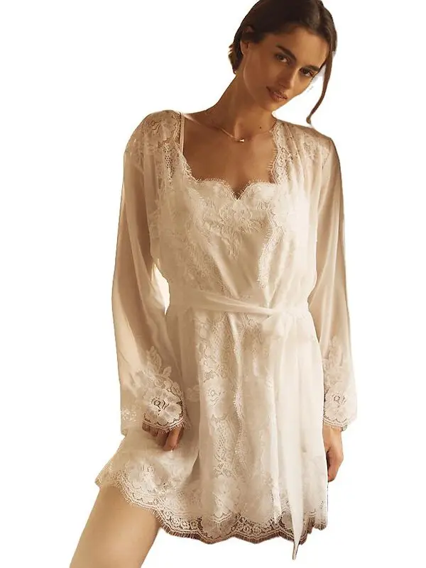 HOMEBODII Helena Mini Robe - White