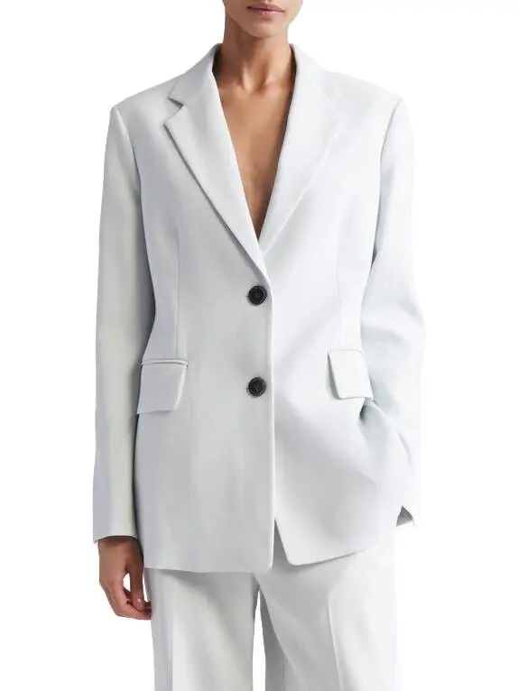 Proenza Schouler Eva Stretch Gabardine Blazer - Pale Grey