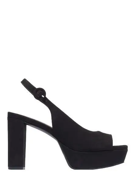 Bernardo Vega Platform Heel Sandal - Black