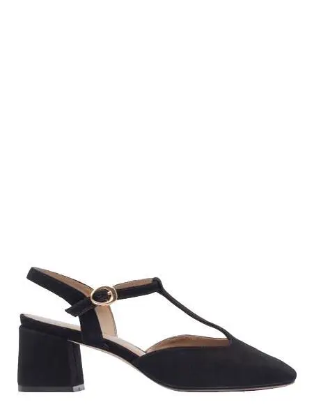 Bernardo Romi T-strap Pump - Black Suede