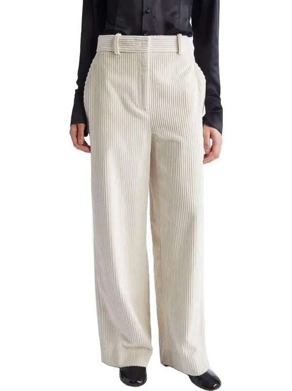 Proenza Schouler Lidie Corduroy Pants - Ecru