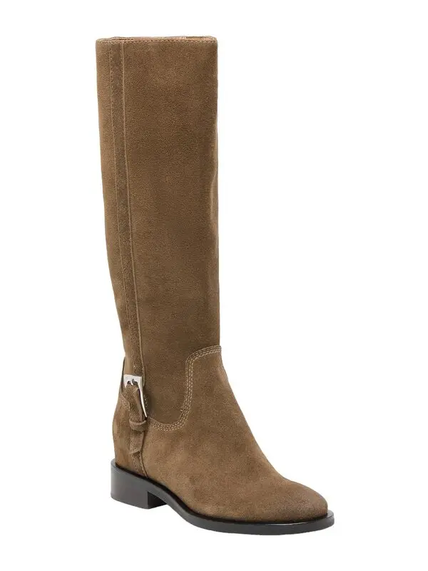Dolce Vita Kilian H20 Waterproof Knee High Boots - Olive Suede H2o