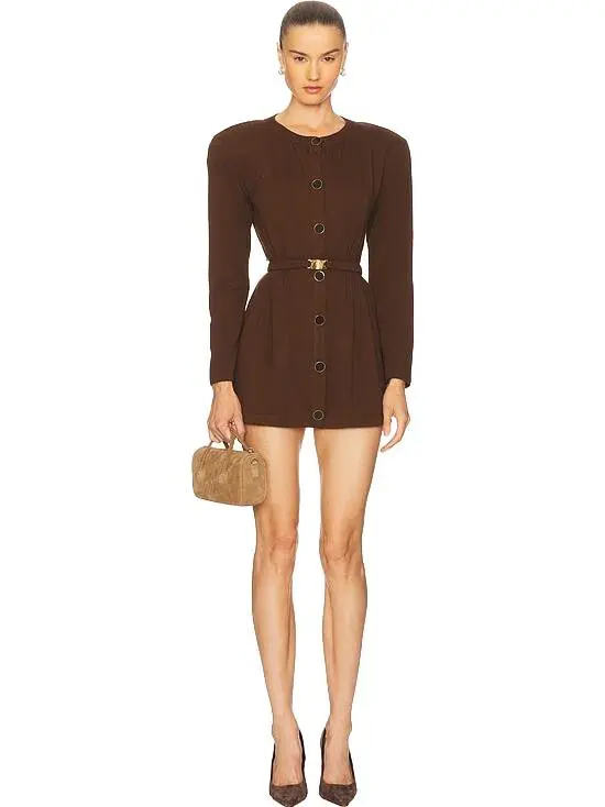 ROWEN ROSE Mini Cardigan - Brown