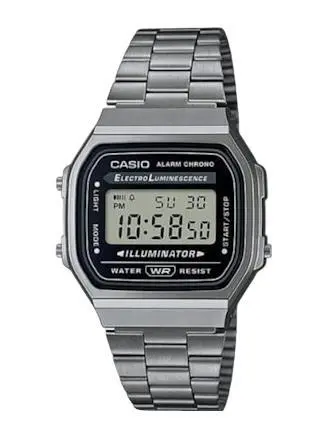Casio Vintage Digital Watch - Resin/black Chrome Plated
