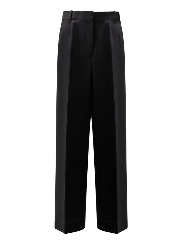 TOTEME Viscose And Wool Trousers - Black