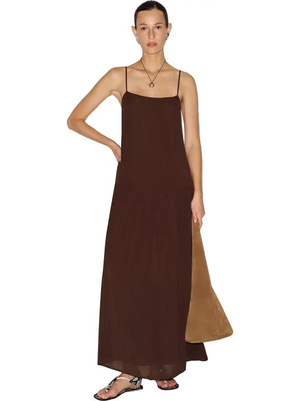 REFORMATION Alda Maxi Dress - Brown