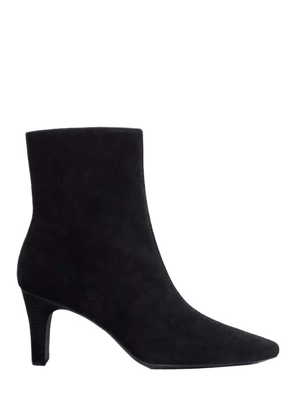 REFORMATION Tatyana Suede Ankle Boots - Black