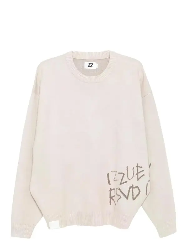 Izzue Logo-print Jumper - Neutrals