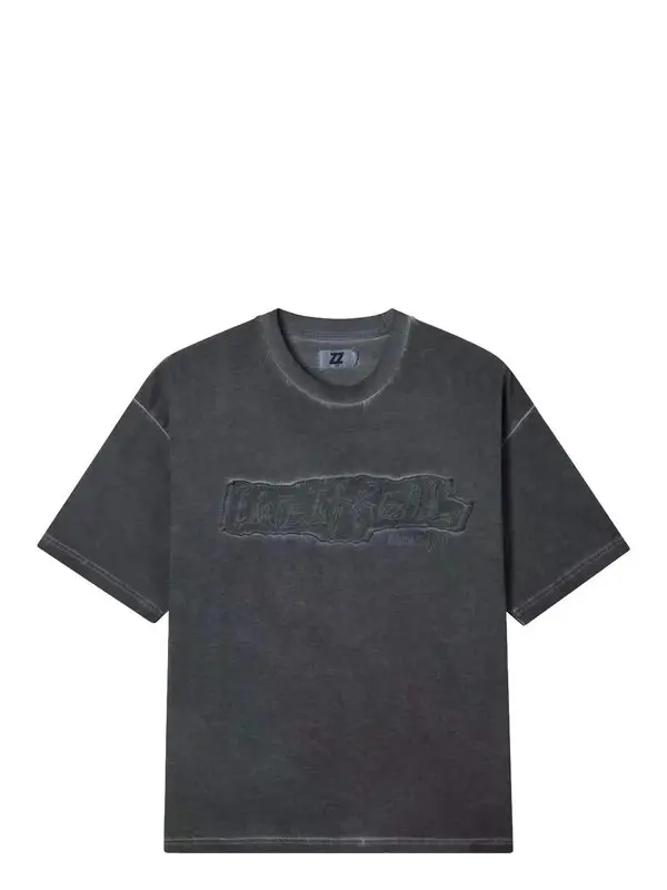 Izzue Embroidered-detail T-shirt - Grey