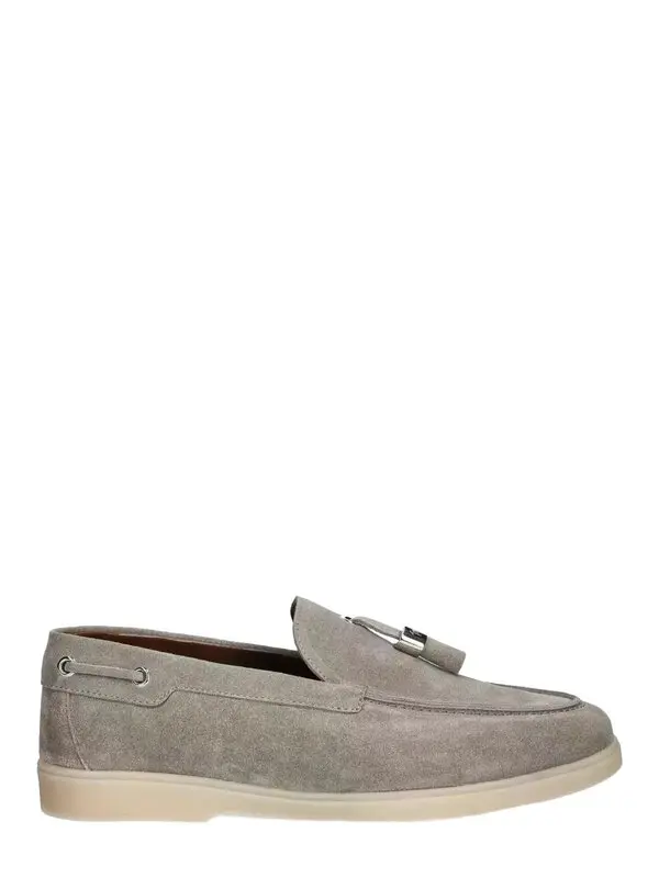 GIUSEPPE ZANOTTI Maui Suede Loafers - Grey