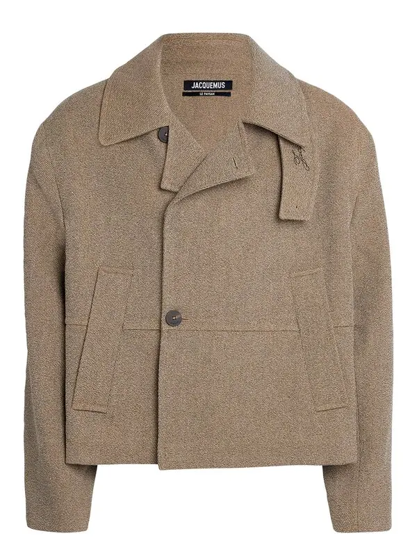 Jacquemus Virgin Wool-cotton Jacket - Beige
