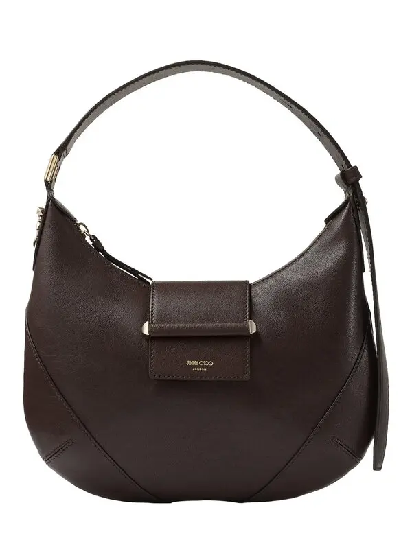 JIMMY CHOO Small Leather Bar Bag - Brown