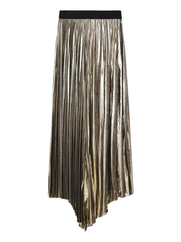 ALLSAINTS Pleated Jax Maxi Skirt - Brown