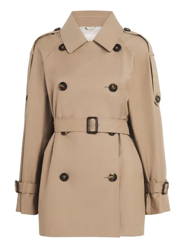 Max Mara Double-breasted Raincoat - Beige
