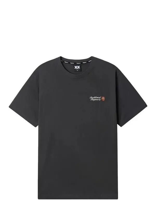 FINGERCROXX Embroidered-logo T-shirt - Grey