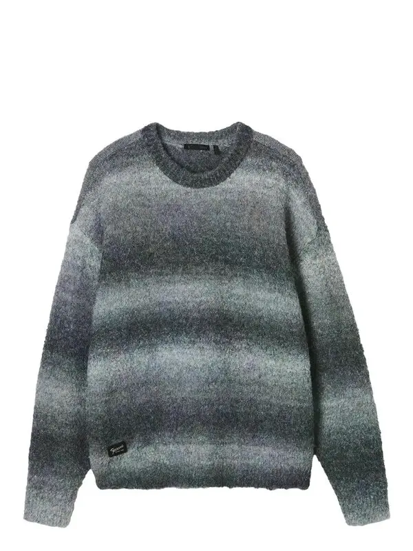 FIVE CM Striped Sweater - Grey