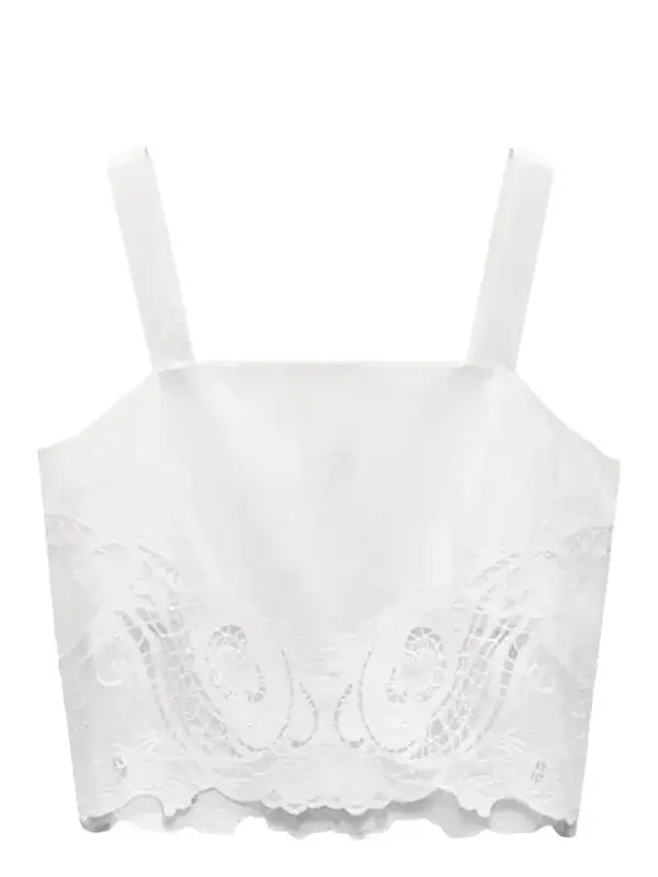 Rag & Bone Cut-out Detail Sleeveless Top - White