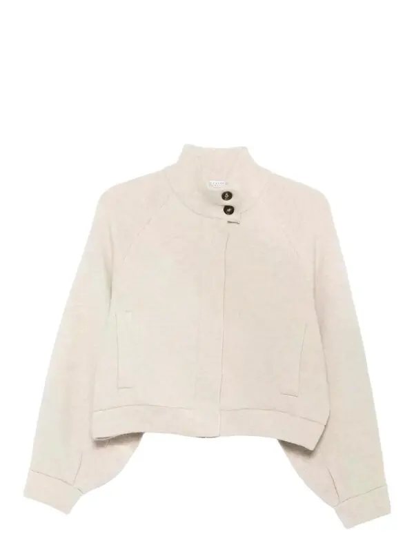 Brunello Cucinelli High-neck Jacket - Neutrals