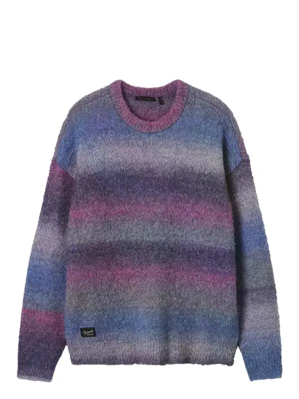 FIVE CM Ombré Striped Sweater - Purple