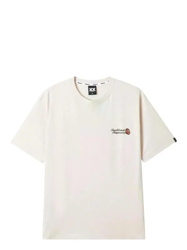FINGERCROXX Embroidered-logo T-shirt - White