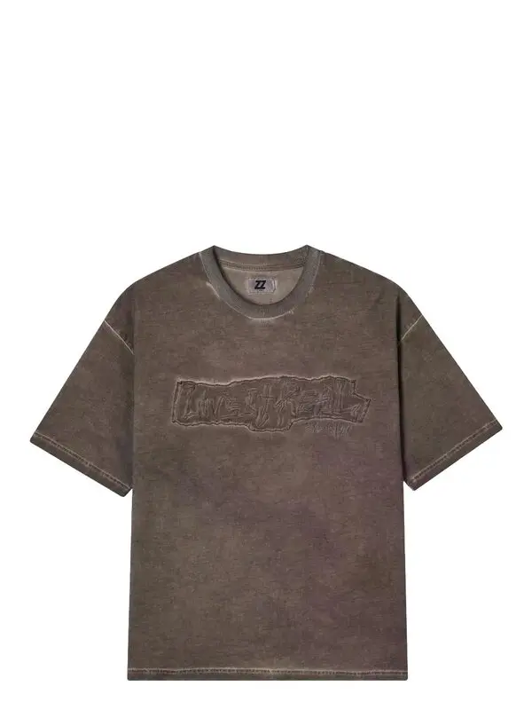 Izzue Embroidered-logo Cotton T-shirt - Brown