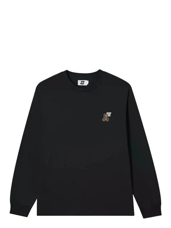 Izzue Bear-logo Long-sleeve T-shirt - Black