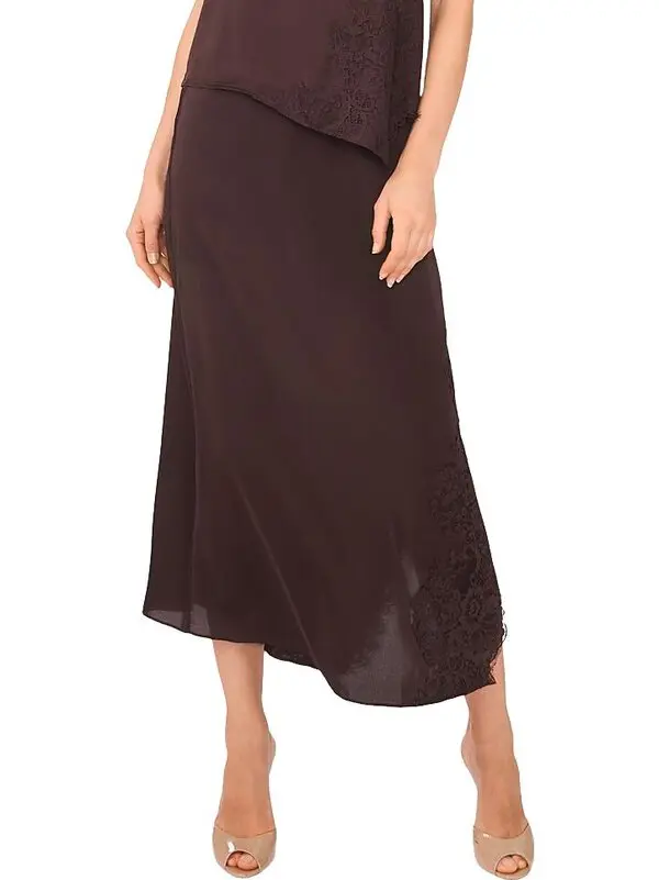 Vince Camuto Asymmetric Hem Skirt - Chocolate