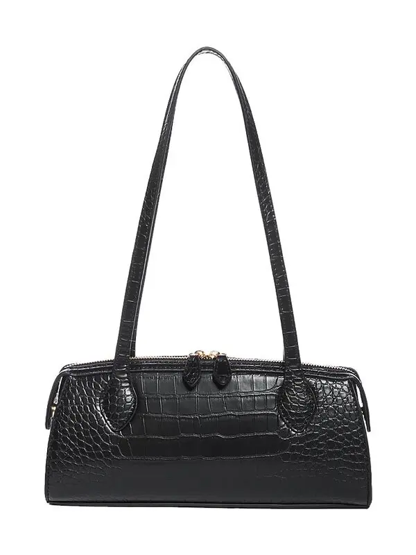 Aqua East West Shoulder Bag - Black